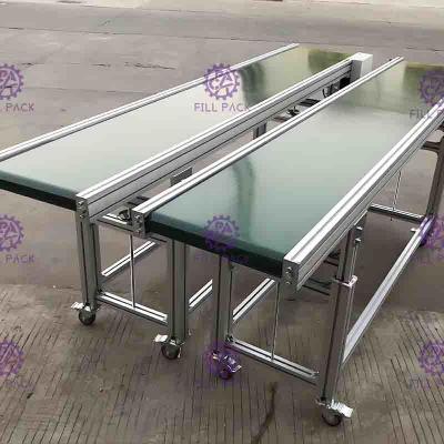 China SUS201 Linear PVC Bottle Conveyor Belt Low Friction 20m/min with Speed Motor for sale