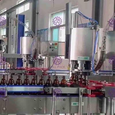 China DG-12 2000BPH Carbonated Beverage Filling Machine with 12 Heads and 1.1kW Power for Glass Bottles for sale