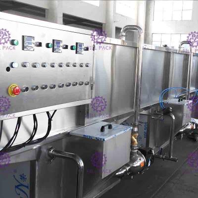 China Beverage Processing Plastic Bottled Juice Cooling Sterilizer 80-60℃ 15000BPH for sale