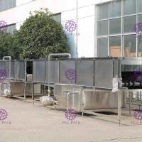 China Stainless Steel Bottled Juice Cooling Machine 3000-36000 BPH Capacity with 12-15 Minute Cooling Cycle for sale