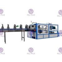 China Double Row Automatic Bottle Packaging Machine with 25 Cartons/Min Capacity and 10kW Power for Film Wrapping for sale