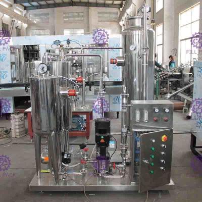 China 0.5T/H Carbonated Soft Drink Production Line with 500L Mixing Tank and 3HP Chilling System for sale