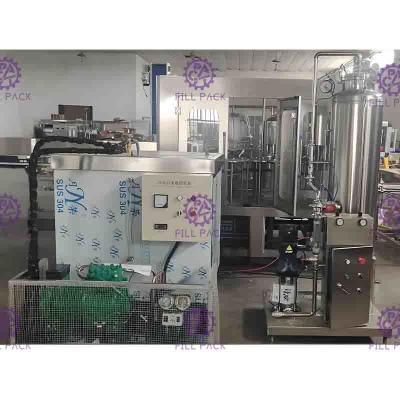 China SUS304 Soft Drink Processing Freezing Tank 2000L/H Capacity with 0-5°C Temperature Control for Carbonated Beverage Production for sale