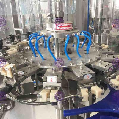 China PET Plastic Bottle 3 in 1 Monobloc Filling Machine DCGF18-18-6 3000-5000 BPH for sale