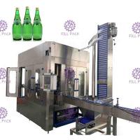China 3-in-1 Soda Water Carbonated Filling Machine 2000-12000BPH for PET Bottles 0.3-2L for sale