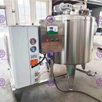 China 6000L Fresh Milk Direct Cooling Refrigerator System SUS304 Jacket Storage Tank Horizontal Type for sale