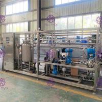 China Flavored Beverage Juice Mixing Processing Line 7000L/H With UHT Plate Sterilizer for sale