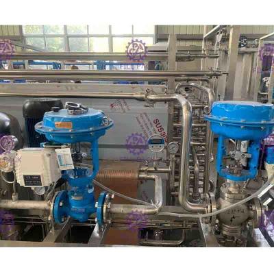 China 3T/H UHT Plate Type Sterilizer Machine with 130°C Temperature Control and 0.5MPa Pressure for Milk and Juice Processing for sale
