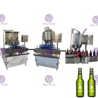China DG-12 Automatic Bottle Beer Filling Line 1000-2000BPH with 12 Filling Heads and 1.1kW Power for sale
