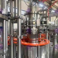 China Glass Bottle Juice Filling Machine RCGF18-18-6B 5000-7000 BPH Hot Drink Beverage Tea Filling Line for sale