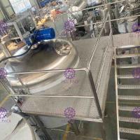 China 2000L SUS304 Stainless Steel Mixing Tank with 1.1KW Motor for Juice Processing Equipment for sale