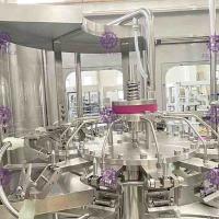 China Automatic Monoblock 6000BPH 3-in-1 Milk Filling Machine with 24 Heads and 4KW Power for sale