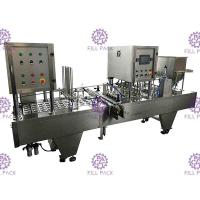 China Automatic 8 Lines Cup Washing Filling Sealing Machine 6000 Cups Per Hour for sale