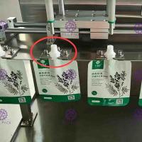 China Semi Automatic Stand Up Pouch Water Filling Machine Desktop 10 Nozzles 500ml 220V for sale