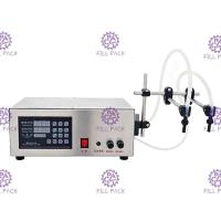 China 2 Heads Semi Automatic Water Filling Machine 5-3500ml Digital Control Pump Liquid Bottle for sale