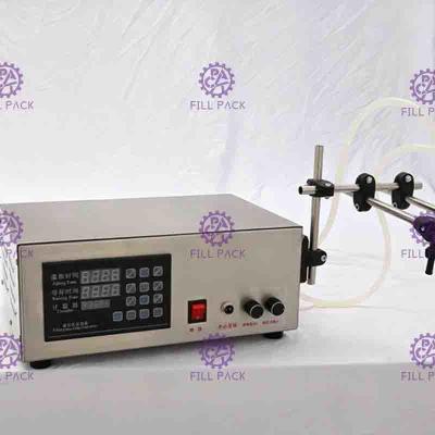 China Semi Automatic Magnetic Pump Liquid Filling Machine 90W 4.5L/min for Oil Water Beverage Bottling for sale