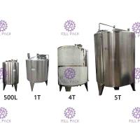 China 10000L Aseptic Stainless Steel Water Bottle Refill Machine SUS304 3.5mm Thickness for sale