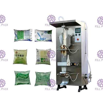 China Automatic Sachet Liquid Filling Machine 1100-1600 Bags/Hour with 50-400mm Bag Size Range for sale