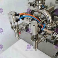 China Semi Automatic Water Filling Machine 500-3000ml for Glass PET Bottles Honey for sale