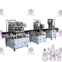 China 2000BPH Monoblock Mineral Water Rinsing Filling Capping Machine Linear Type 12 Heads for sale