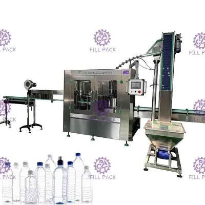 China Mineral Water Filling Machine 3000BPH PLC Control 3 in 1 Rinsing Filling Capping for sale