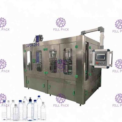 China PET Drinking Water 3 in 1 Monoblock Filling Machine 12000 BPH CGF24-24-8 for sale