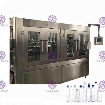 China 6000BPH 2000ml Automatic 3 in 1 Pure Water Filling Machine for PET Bottles for sale