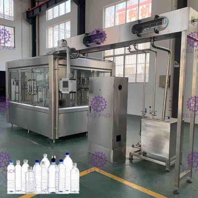 China 3-In-1 Drinking Water Filling Machine PLC Control Monoblock 24 Heads 8000-12000 BPH for sale