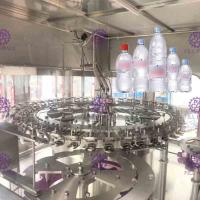 China Top Covered Stainless Steel PET Bottle Water Filling Machine 15000BPH 32 Heads PLC for sale