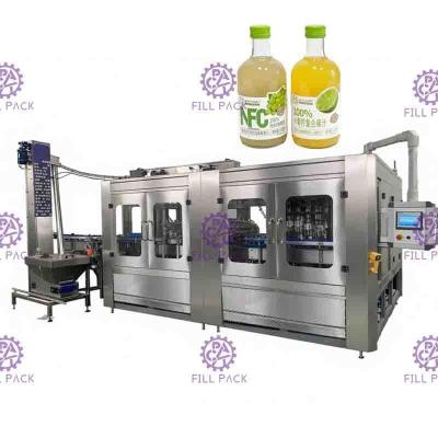 China Industrial 3-in-1 Hot Filling Machine for Glass Bottles - 4000-20000 BPH Capacity, 4.2-7.8 kW Power for sale