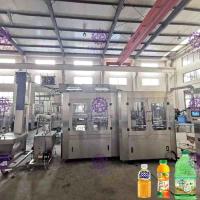 China 24-Head Juice Filling Machine 8000 BPH Capacity with 3-in-1 Washing Filling Capping System for sale