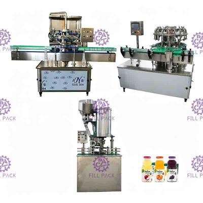 China 1500BPH 0-2L Automatic Glass Bottle Hot Filling Machine Washing Filling Capping Line for sale
