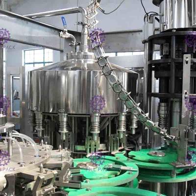 China 4.2kW Automatic Juice Filling Machine for Glass Bottles | 3000-4000 BPH Capacity | PLC Control System for sale