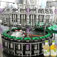 China Full Auto Glass Bottle Liquid Filling Machine Fruit Juice Filler 8000 BPH for sale