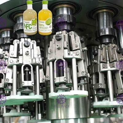 China Full Auto Glass Bottle Liquid Filling Machine Fruit Juice Filler 8000 BPH for sale