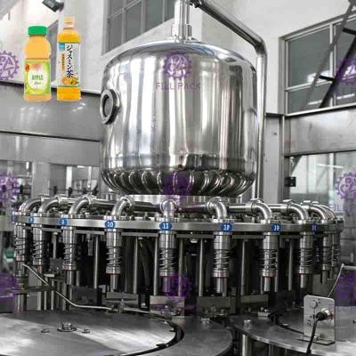 China PLC Controlled Plastic Bottle Juice Filling Machine with Touch Screen - 6000-8000 BPH Capacity for 0.3-2L PET Bottles for sale