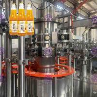 China Glass Bottle Fruit Juice Hot Filling Machine 18 Heads 4.5KW for 6000-8000 BPH Production for sale