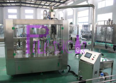 China Automatic 3 in 1 Bottled Water Filling Machine PLC Touch Screen 12 Heads for sale