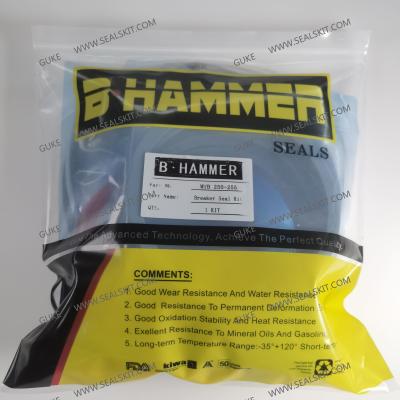 China Hydraulic Breaker Seal Kit MTB 250-255 PU PTFE NBR 92 Shore A for sale