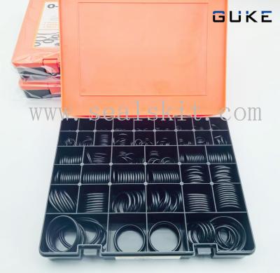 China O Ring Kit 450 Pcs 40 Size Rubber Seal Repair Kit for Excavator Hydraulic Pipe for sale