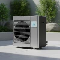 China EVI Air to Water Heat Pump with Titanium Shell in Tube Heat Exchanger, 48.5KW Heating Capacity, Operates at -25°C for Low Temperature Applications for sale