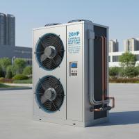 China 20HP Environmental Friendly Commercial Air Source Heat Pump with R32 Refrigerant for Heating and Cooling for sale