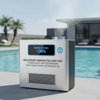China New Upgrade Swimming Pool Heat Pump with Titanium Alloy Heat Exchangers and 21KW Rated Heating Capacity for 30% Energy-Saving Efficiency for sale