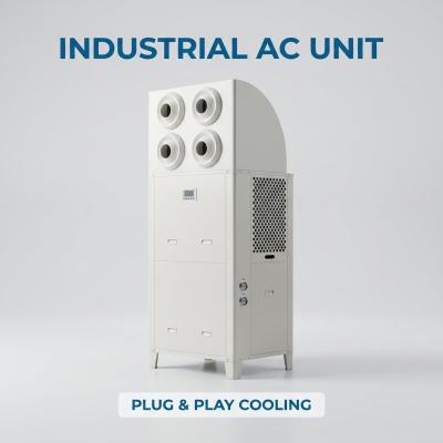 China Vertical 4-Air Outlet Industrial Dehumidifier AC Unit 6HP 8HP for Factory Warehouse Workshop Cooling,industrial air conditioning for sale