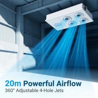 China Ceiling Hanging Industrial Air Conditioner with 360° Adjustable Air Direction and Hybrid Evaporative Condensation Tech for Energy Saving for sale