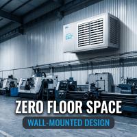 China Industrial Wall-Mounted Evaporative Air Conditioner 40%-60% Energy Saving No Floor Space Corrosion Resistant for Commercial Workspace for sale