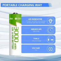 China AA rechargeable battery, 1.5V lithium battery, toy car remote control, mouse, brand new A-grade battery for sale