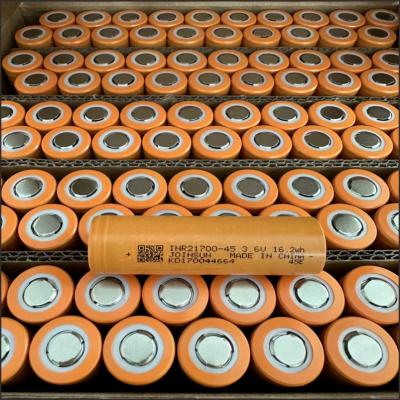 China 21700 lithium battery, 3.7V, capacity 5000mAh, round shape, strong light flashlight, power battery for electric tools for sale