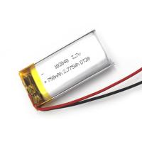 China 500 Times GPS Tracking Li Polymer Cell 750mah 102040 No Mercury for sale