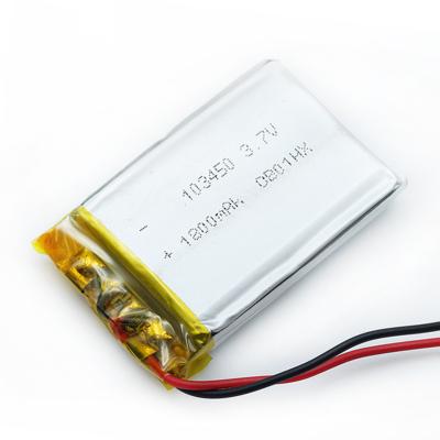 China Lightweight 103450 1800mah 3.7 V Li Polymer Battery For Ultraviolet Disinfection Lamp for sale